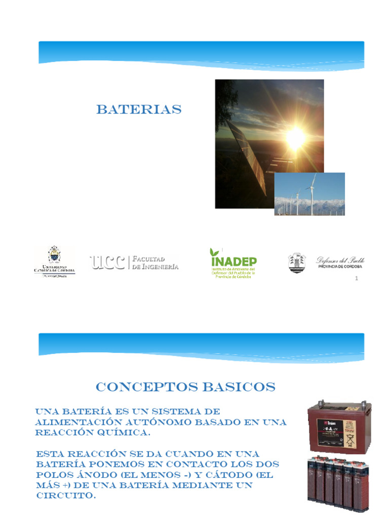 EE RR - Unidad 5 - Baterías - Inversores - Llaves de Transferencia ...
