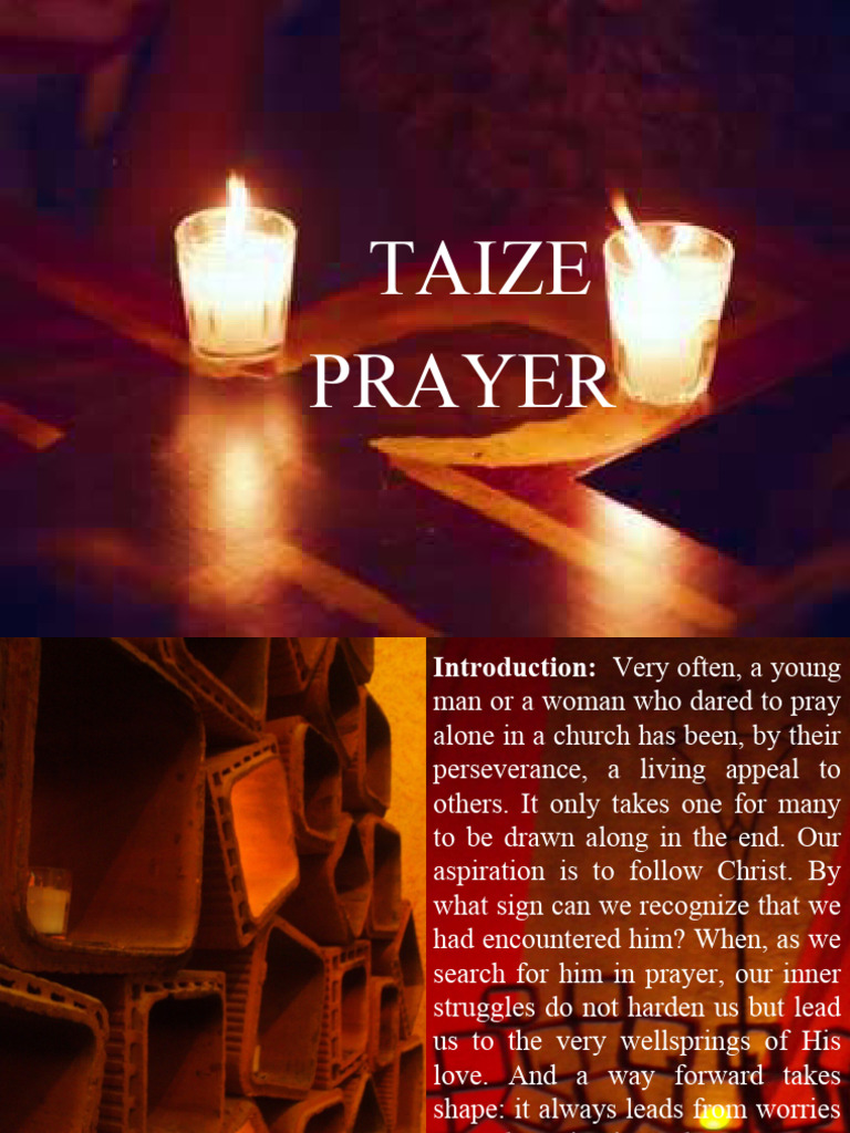 Parish Vigil Taize Prayer | PDF | Jesus | Prayer