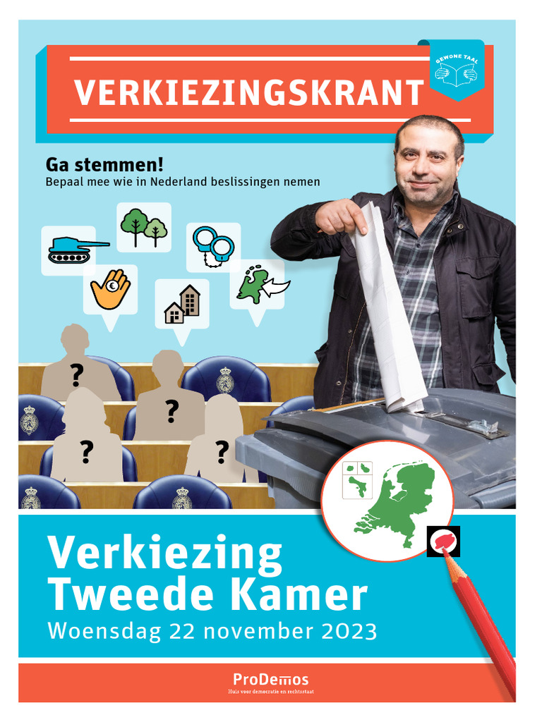 Verkiezingskrant Gewone Taal Tweede Kamer 2023 Toegankelijk | PDF