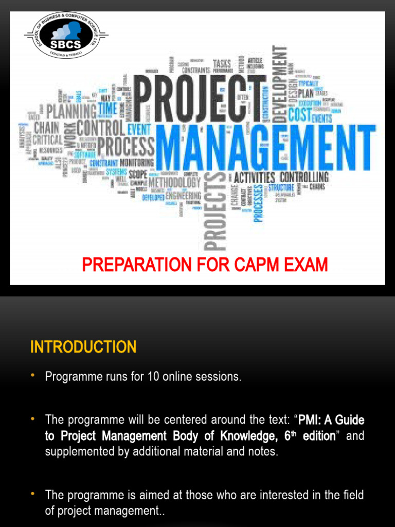 CAPM Week 1 - 6th Edition-FM | PDF | Project Management | Qualifications