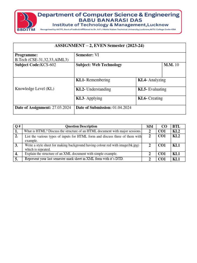 WT Assignment 2 | PDF