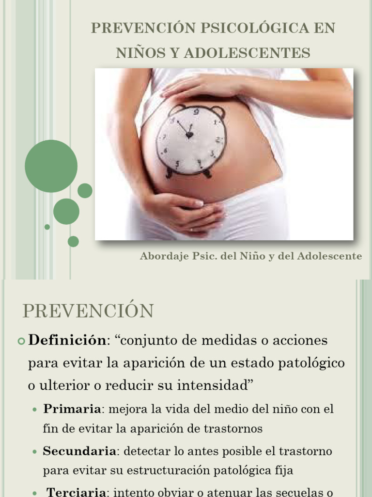 B-2 Prevención Psic. en Niños y Adoles | Descargar gratis PDF | Adolescencia | Depresión (estado ...