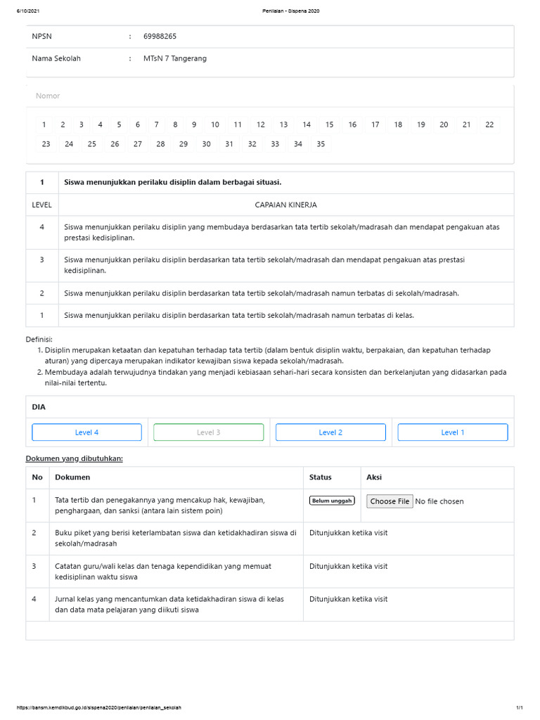 DIA (Data Isian Akreditasi) | PDF