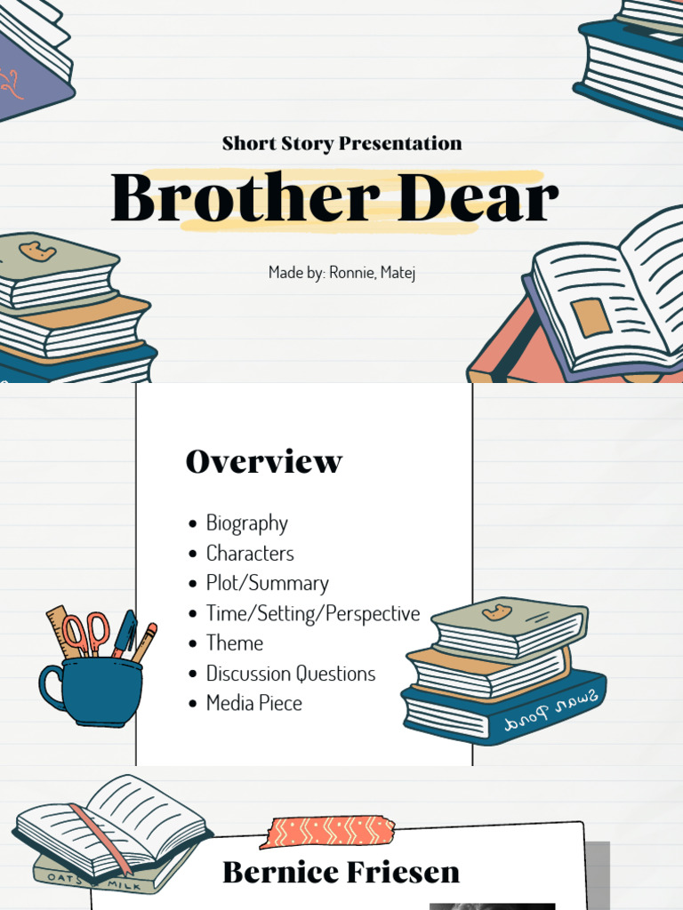 White Illustrative Creative Literature Project Presentation | PDF