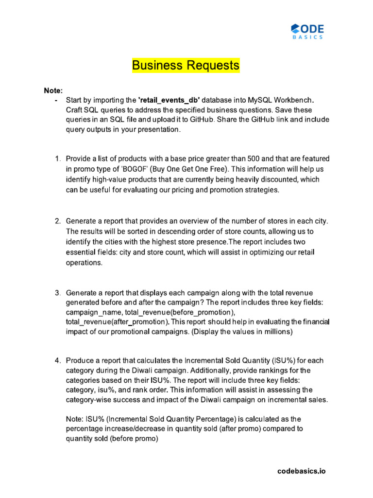 Ad Hoc Requests | PDF