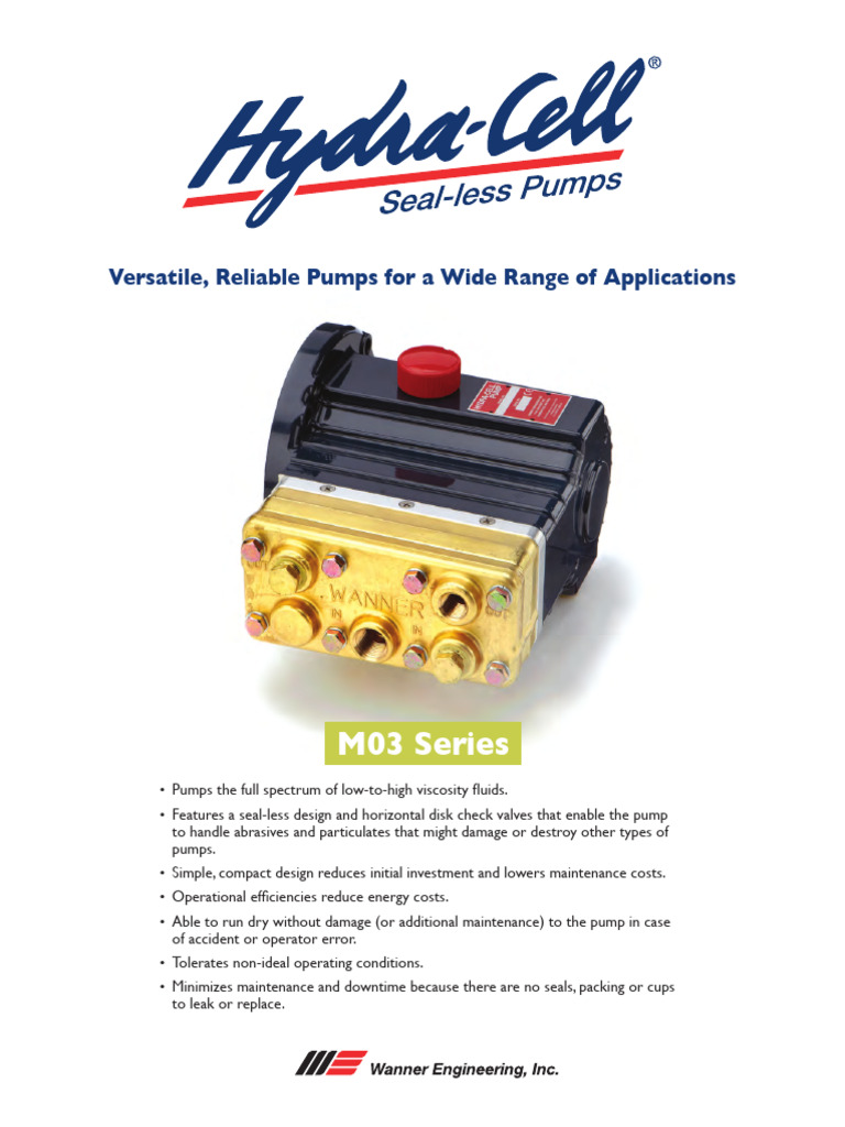 M03 Datasheet | PDF | Pump | Valve