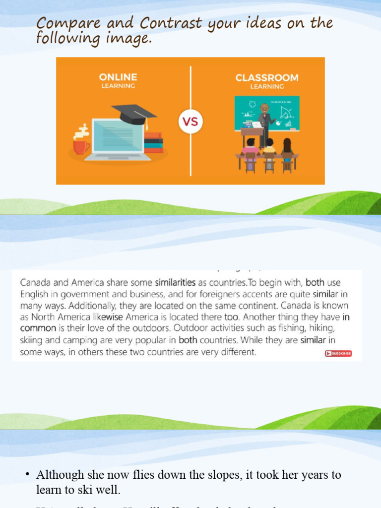 Compare and Contrast in English | PDF | Adjective | Adverb