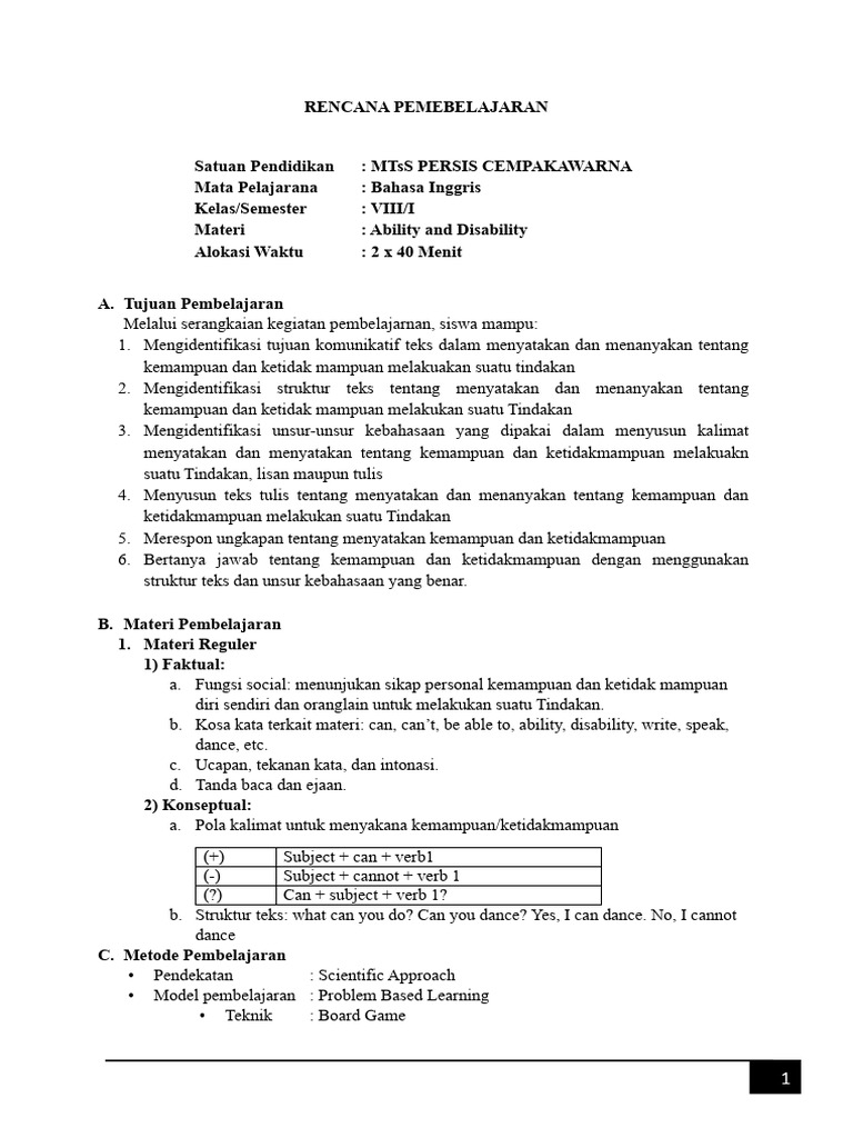 PKB - 8TH Rencana Pemebelajaran | PDF | Karier & Perkembangan | Seni