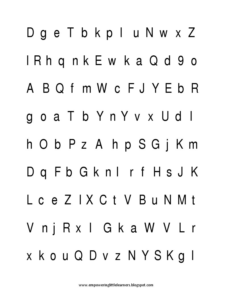 Letter Naming Fluency Practice Pages PDF | PDF | Business