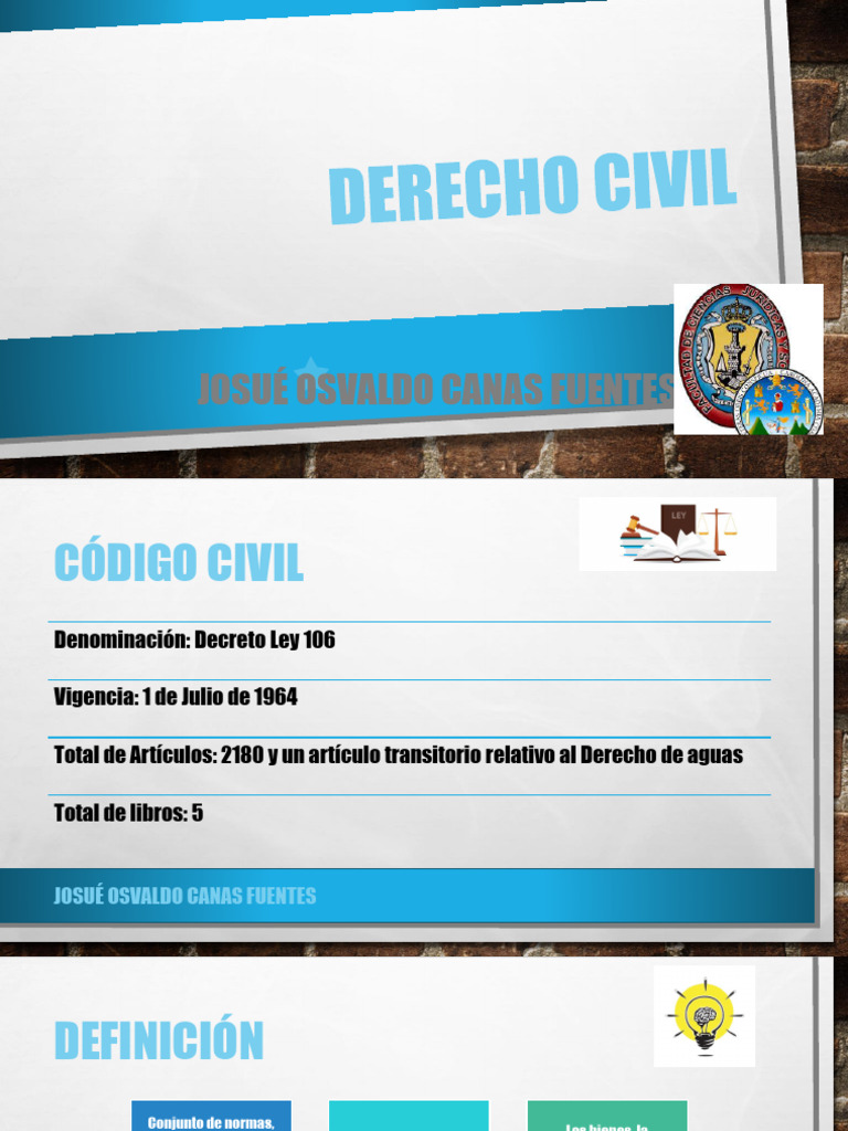 Derecho Civil persona | PDF | Propiedad | Derecho civil (sistema legal)