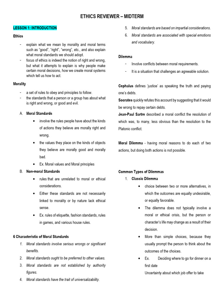 ETHICS | PDF | Morality | Courage