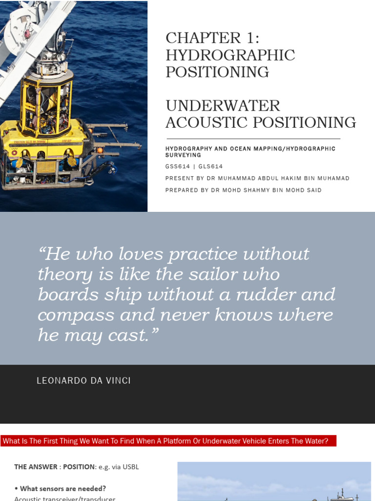GSS614_GLS614 - CHAPTER 1C - Acoustic Positioning | PDF