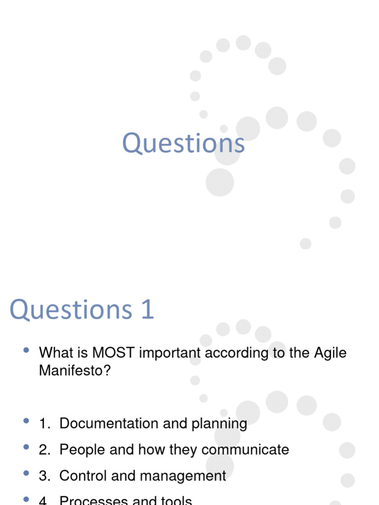 Agile Scrum Training Questions | PDF | Scrum (Software Development) | Software Industry