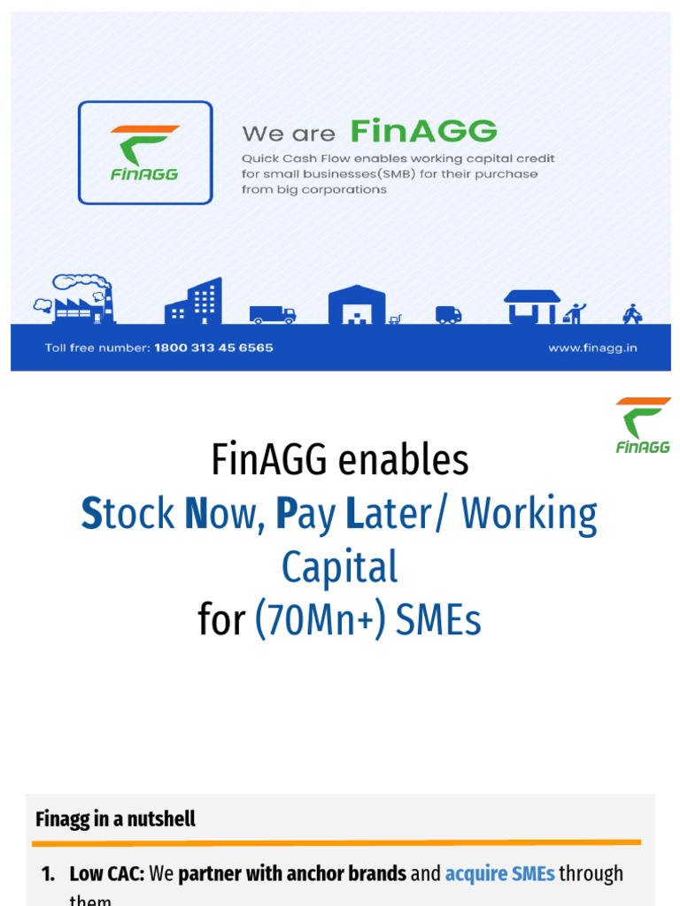 Finagg Pitch Deck | PDF | Credit | Finance & Money Management