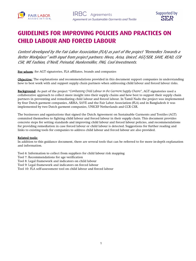 D Child Labour Forced Labour | PDF | Labour Law | Employment