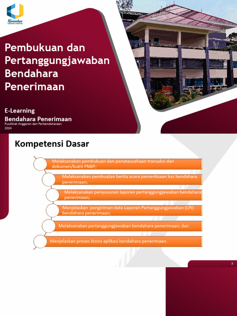 Pembukuan Dan Pertanggungjawaban Bendahara Penerimaan 2024 | PDF | Pengelolaan Keuangan & Uang