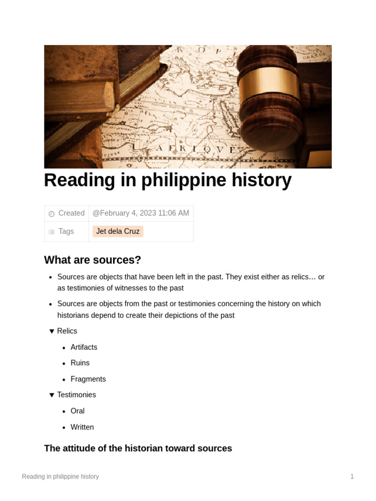 Reading in PH History | PDF | Philippines | Economies