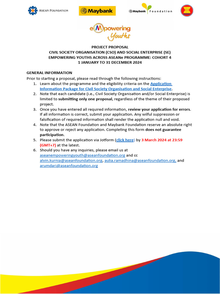 Template For Project Proposal - CSO or SE Registered Name - Empowering ... Template For Project Proposal - CSO or SE Registered Name - Empowering ...