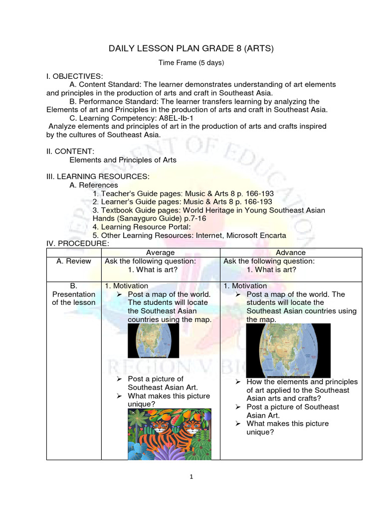 ARTS Grade 8 | PDF | Color | Silk