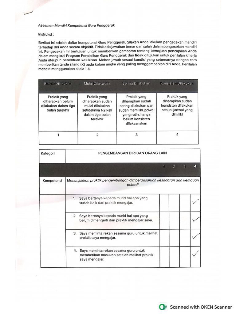 Asesmen Mandiri | PDF