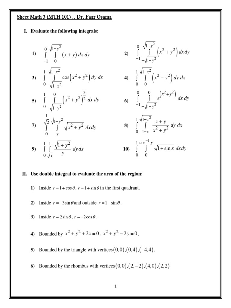 Sheet Math 3-1 | PDF