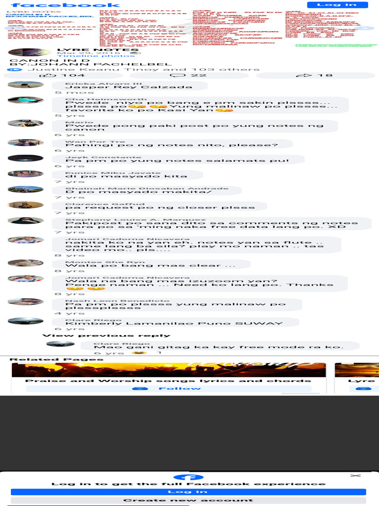 Lyre Notes - Canon in D Byjohann Pachelbel | PDF | Sports & Recreation