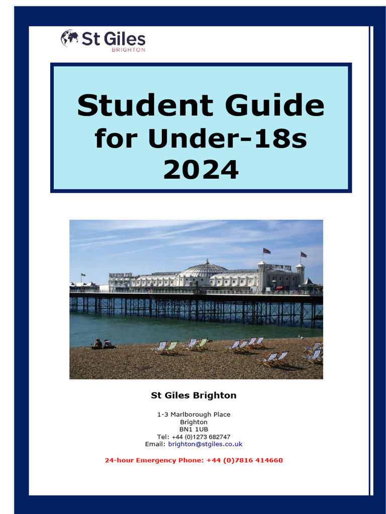 St Giles Brighton Under-18 Student Guide | PDF | International English ...