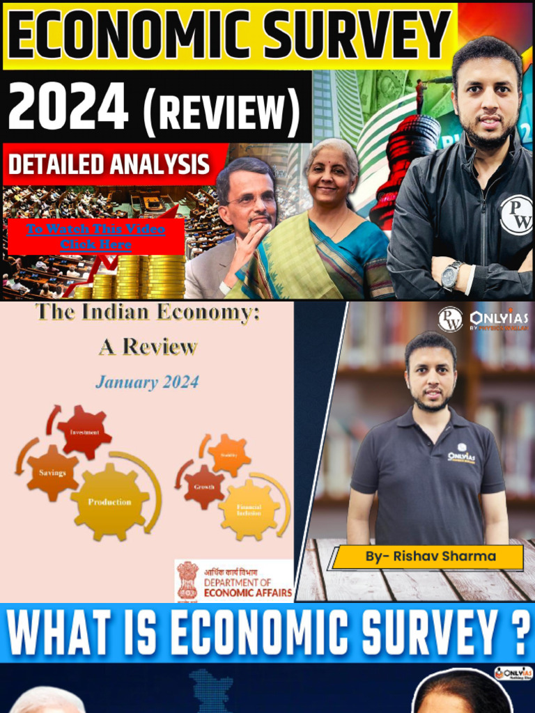 Economic Survey 2024 - Economic Survey Analysis | PDF | Finance & Money ...