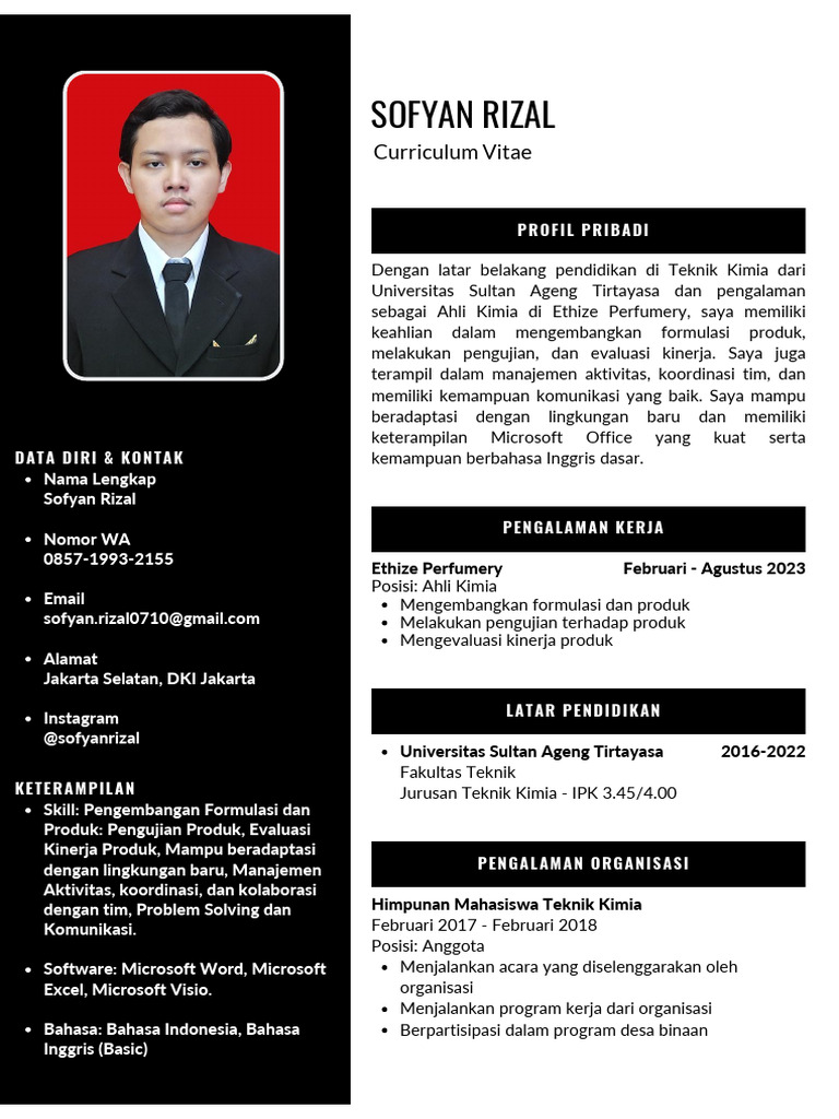 CV-Sofyan Rizal (Kreatif) | PDF