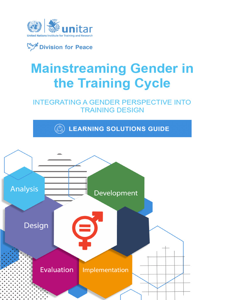 UNITAR Mainstreaming Gender in The Training Cycle | PDF | Gender | Gender Studies