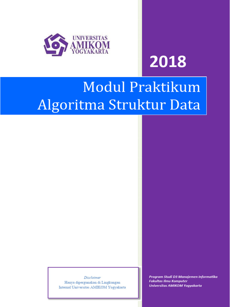 Modul Praktikum Algoritma Struktur Data | PDF | Seni | Komputer