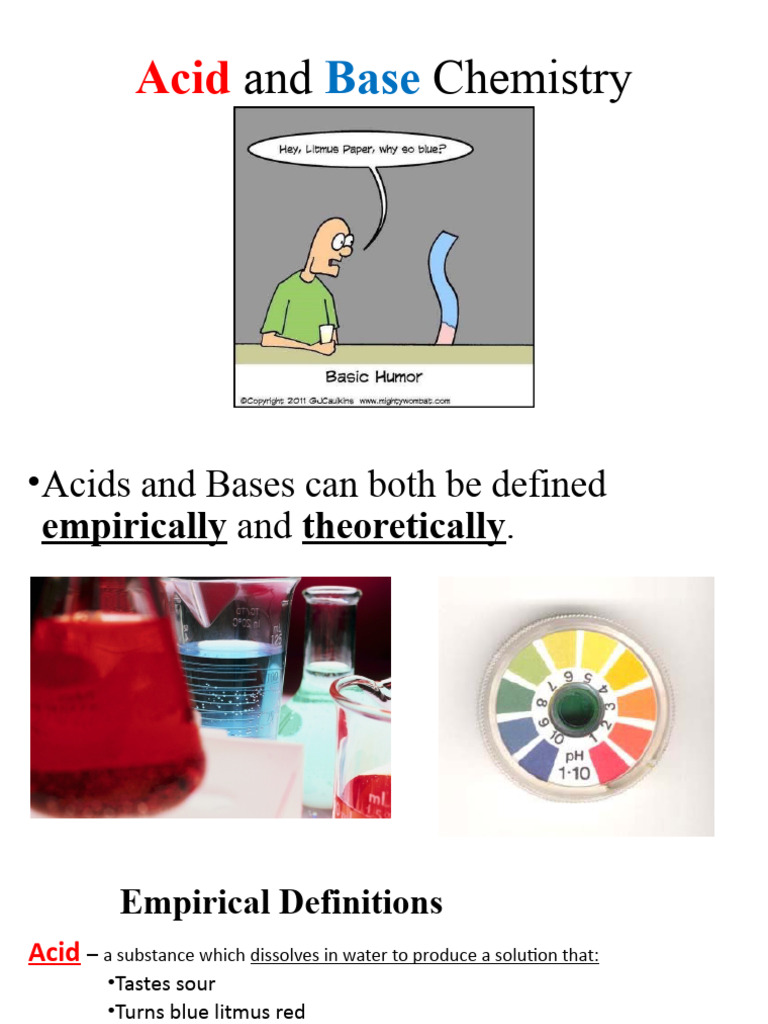 Acid-Base Chemistry Basics | PDF | Ph | Acid