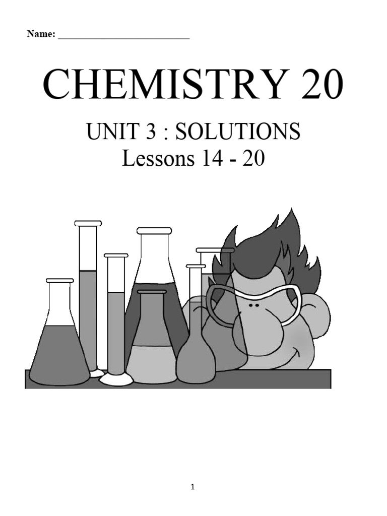 14-20 Solutions Workbook 3 | PDF | Acid | Hydroxide