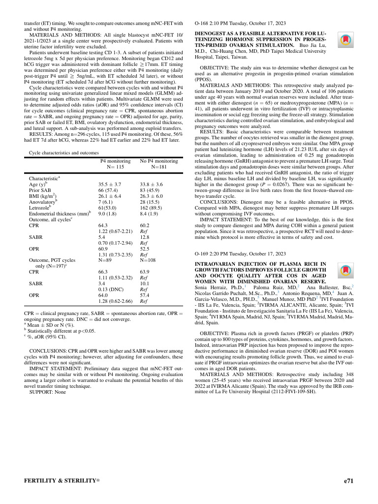 Fertility & Sterility | Download Free PDF | Human Reproduction ...