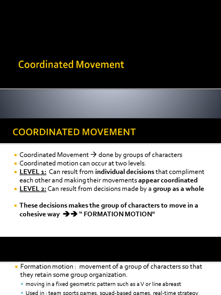 8 - Coordinated Movement | PDF