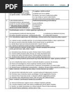 Slovesá - Tematický Test | PDF