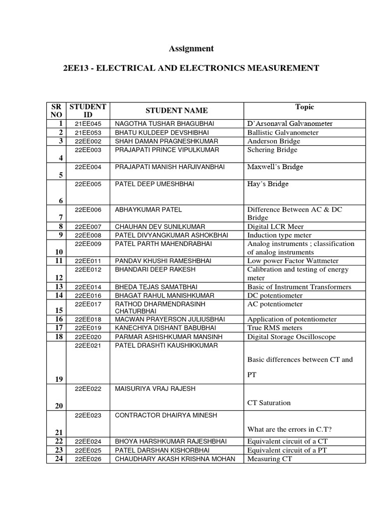 Assignment EEM LAB 2024 | PDF | Power (Physics) | Electrical Engineering