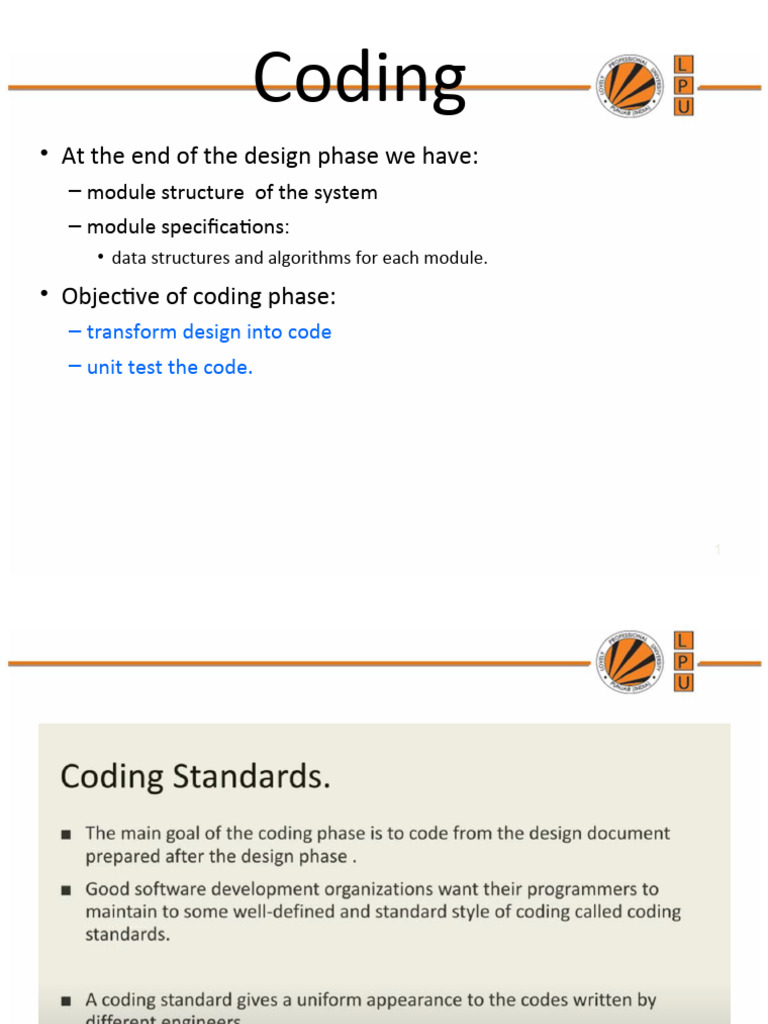 Update - Coding Standards and Code Review Techniques - New | PDF | Computer Programming ...