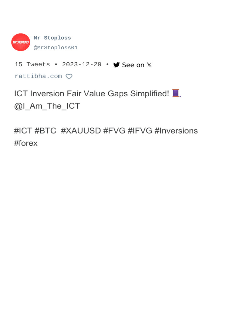 ICT Inversion Fair Value Gaps Guide | PDF | Business