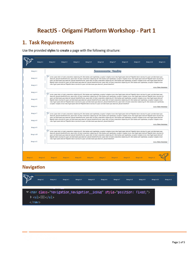 React-Origami-Part1 | PDF | Mongo Db | Software Engineering