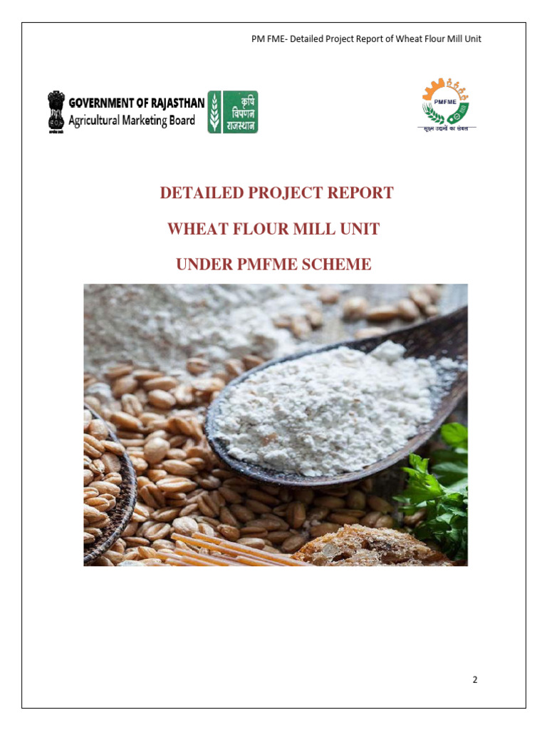 Wheat Flour Mill Project Report | PDF | Mill (Grinding) | Flour
