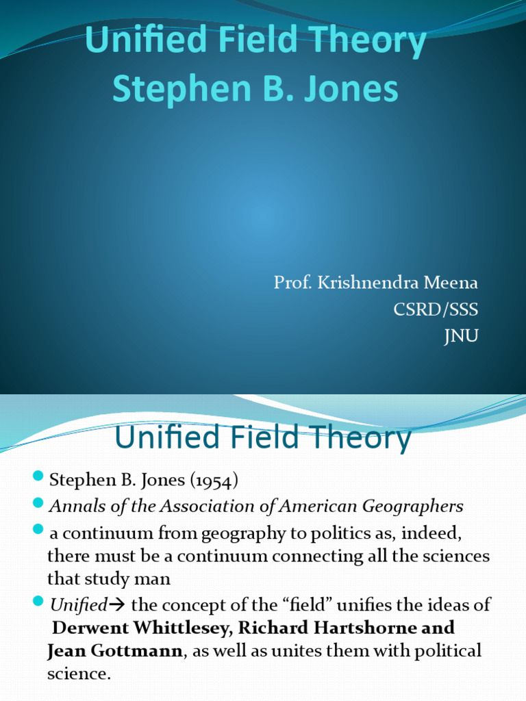 Unified Field Theory in Geography and Politics | PDF | Geography | Theory