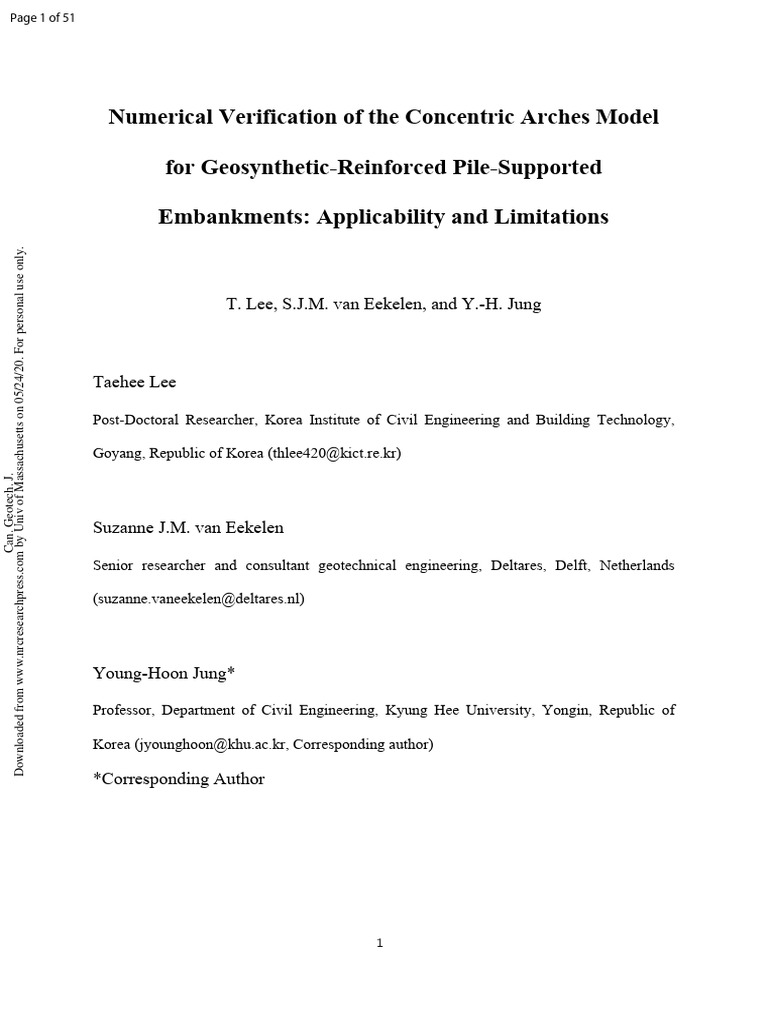 Van Eekelen - 2020 | PDF | Geotechnical Engineering | Stress (Mechanics)
