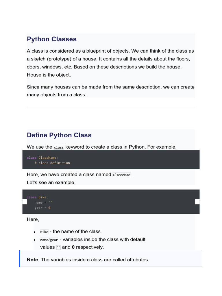 Class And Objects Pdf Class Computer Programming Constructor Object Oriented Programming