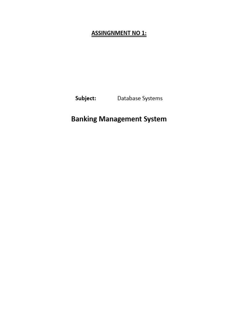 DataBase 1st Assignment | PDF | Computers