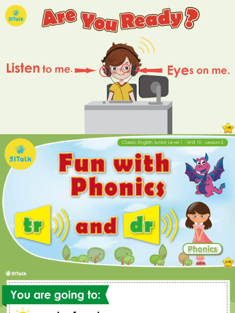Level 1 - Unit 10 - Lesson 2 - Phonics TR and DR | PDF
