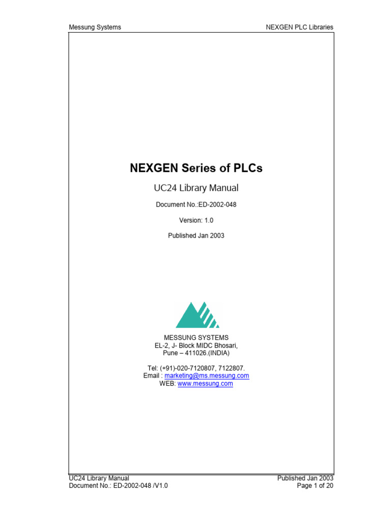 ED-2002-048 UC24 Library Manual | PDF | Input/Output | Computer Hardware
