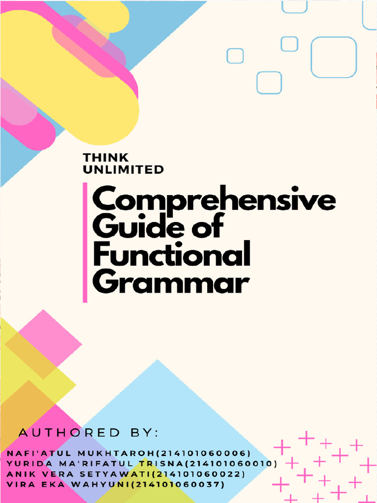 A Comprehensive Guide of Functional Grammar - Group 8 | PDF | Verb ...