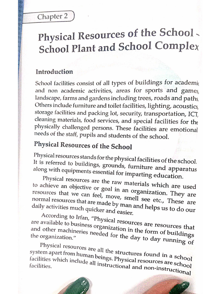SOM 111 Unit 1 School Plant | PDF