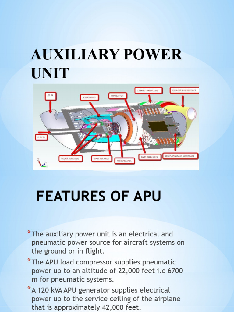 Auxiliary power unit | PDF | Gas Technologies | Engine Technology